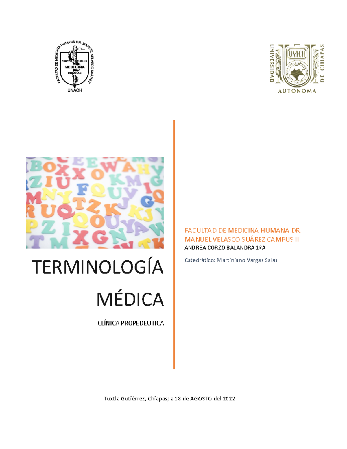 Terminología Médica Propedéutica: Glosario y Definiciones Clave - Studocu