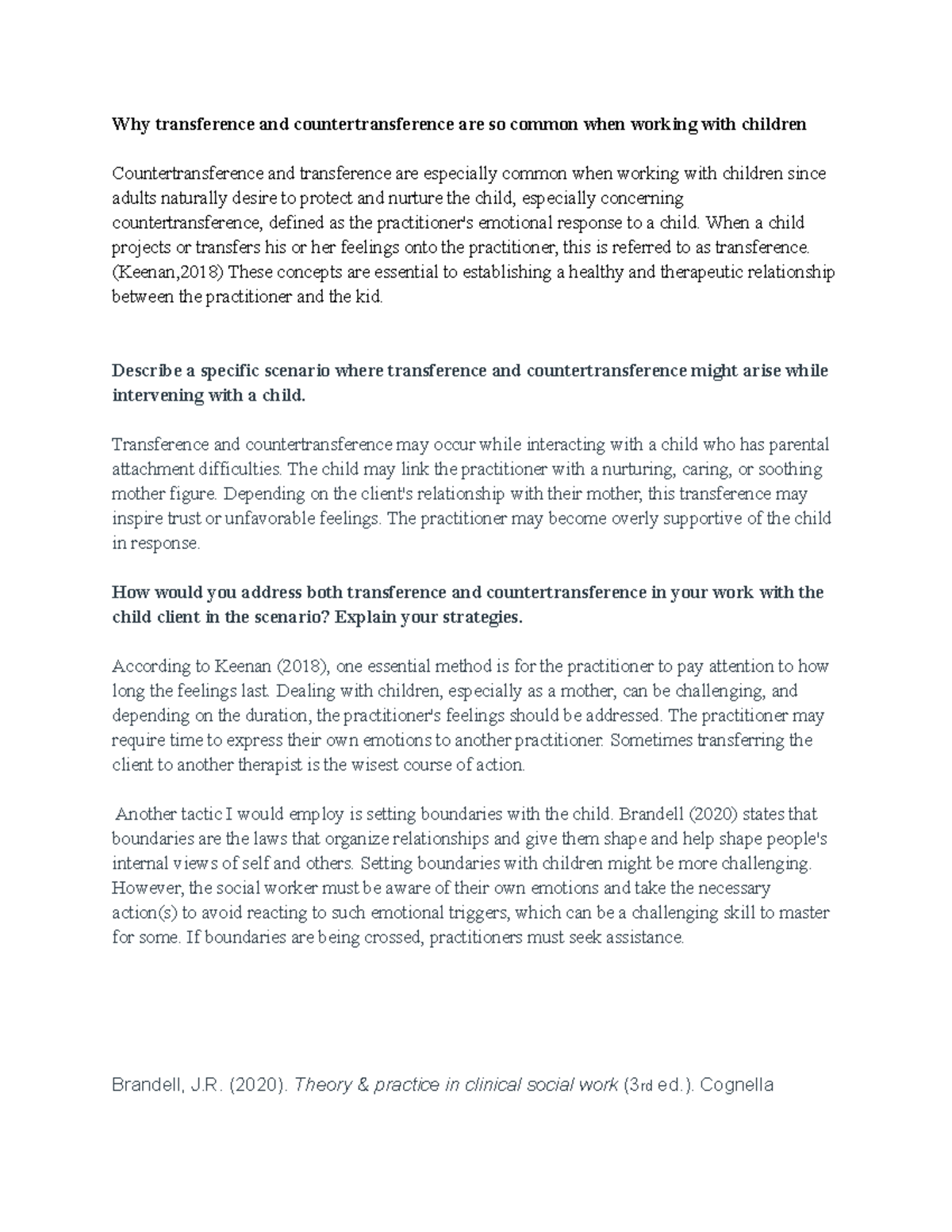 D1w7 - Understanding Transference and Countertransference in Child Work ...