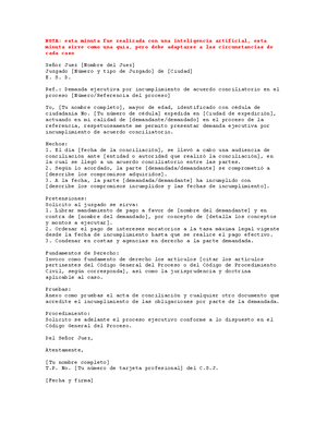 Descorrer traslado de la contestacion de la demanda - EL JURAMENTO ...