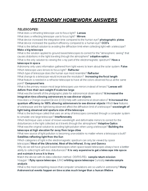 Astronomy Final Exam Study Guide - ASTR Fall 2021 Final Exam Study ...