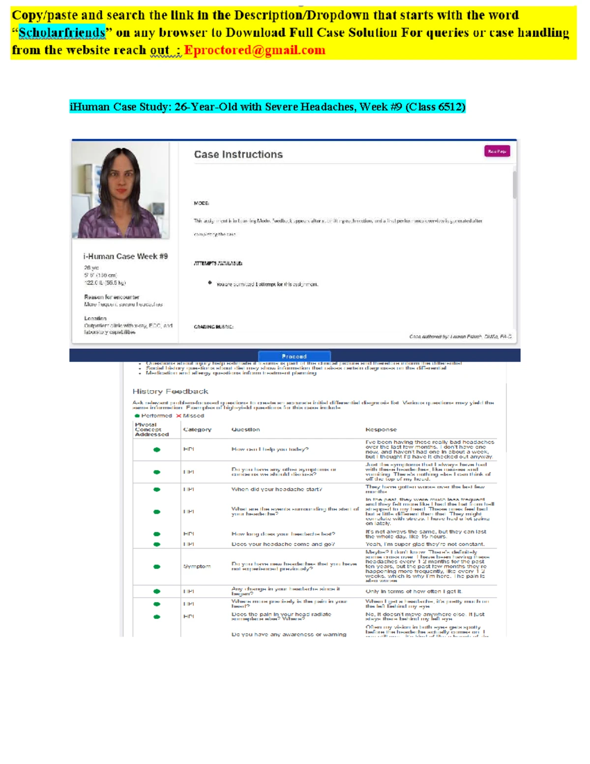 Comprehensive Case Study (Class 6512): 25-Year-Old Male with Skin Issue Analysis - Studocu