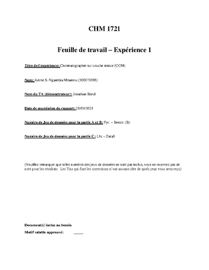 Plaque CCM (LAB 3) - Rf 0 Rf 0 Rf 0 Rf 0,39 Rf 0,42 Rf 0 Rf 0 R C E R C ...