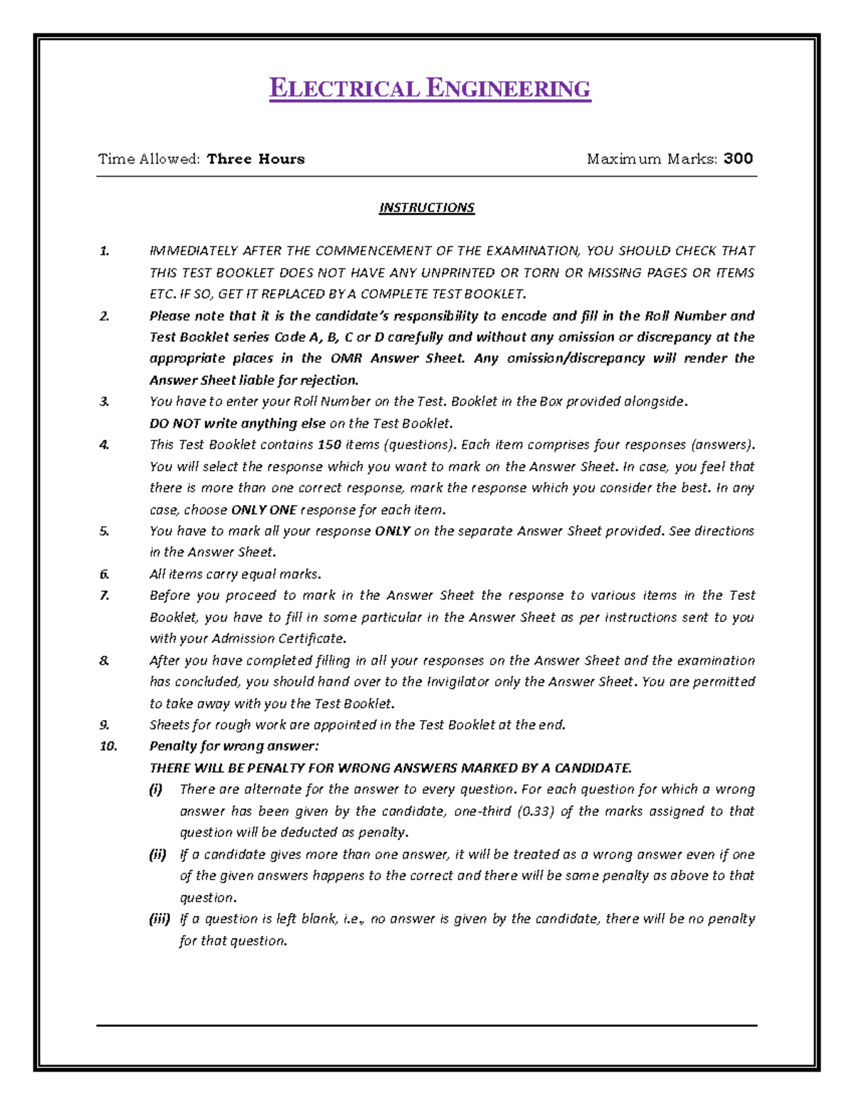EE IES 2022 Prelims Exam Instructions and Guidelines - Studocu