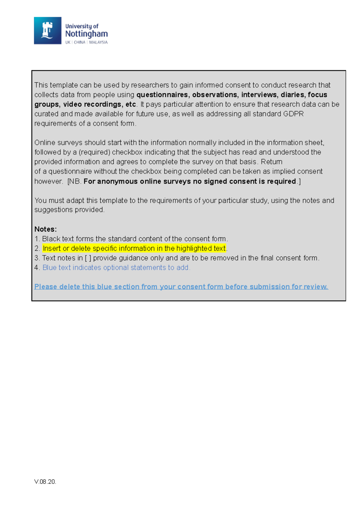 Consent form interviews focus groups - This template can be used by ...