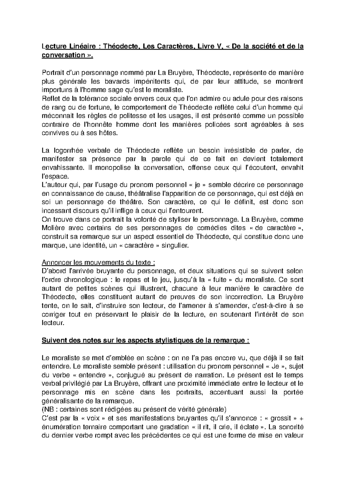 Théodecte : Portrait d'un Bavard Impénitent dans la Lecture Linéaire ...