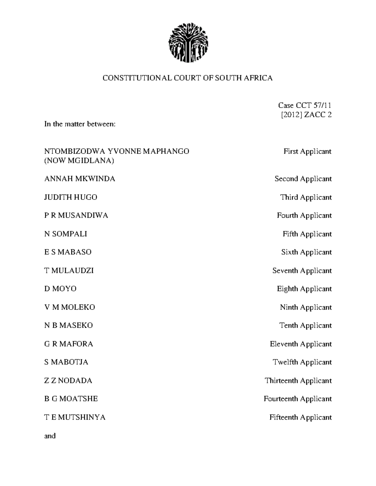 Case Study: Maphango v Aengus Properties (CCT ZACC 2) - Eviction Rights ...