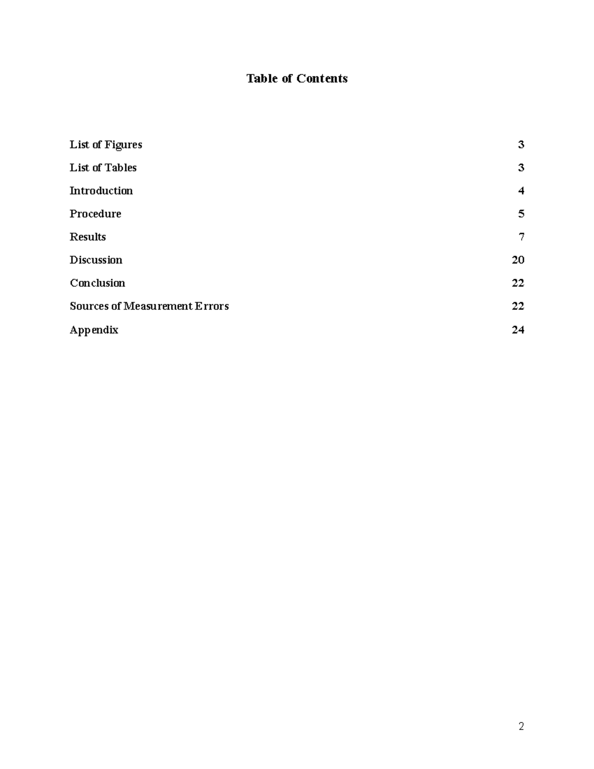 MECH 321 - Lab 1 Report and Table of Contents - Studocu