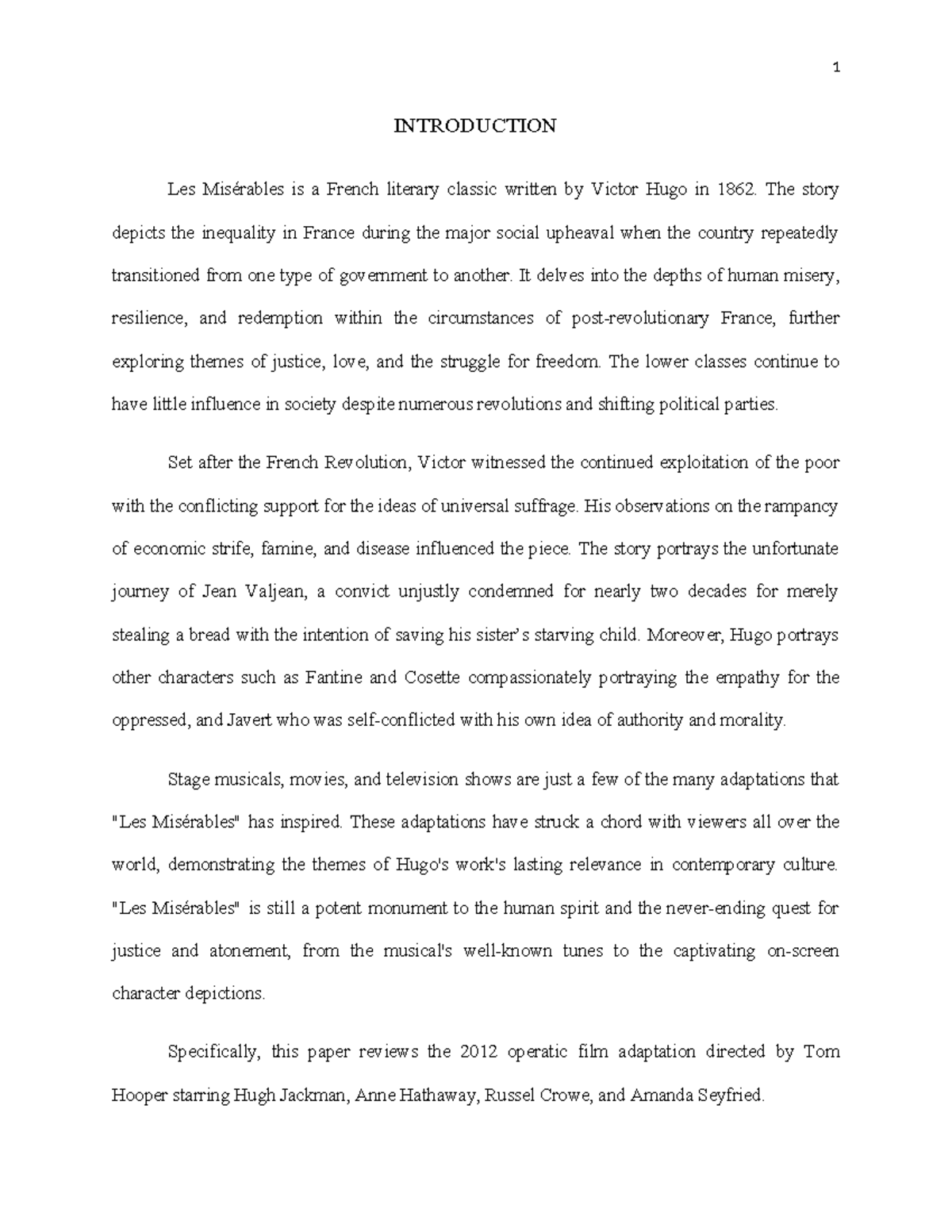 Les Miserables (2012) Film Review: A Deep Dive into the Adaptation ...