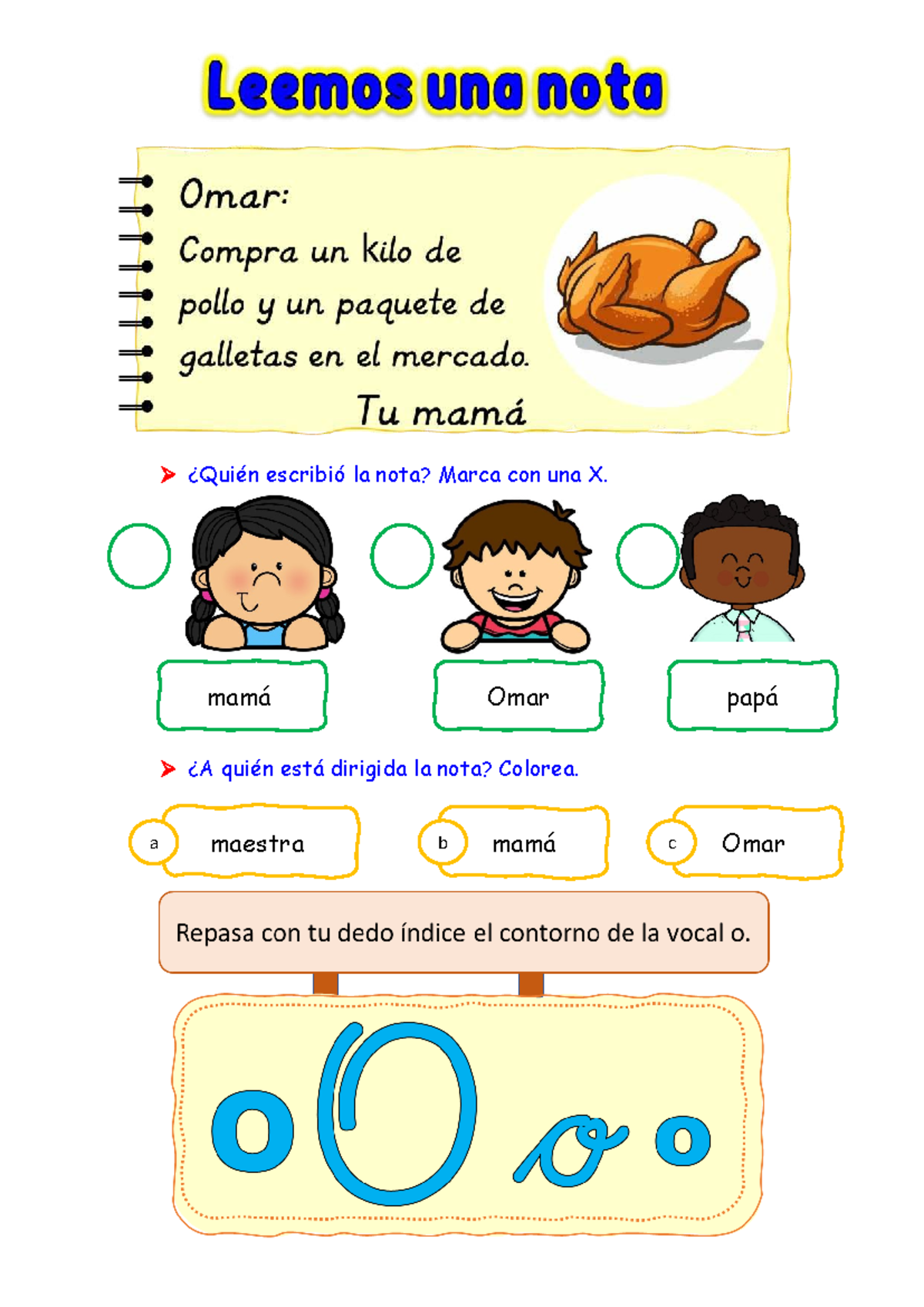 Ficha DIA 4 Comunicacio - Sesión Aprendizaje - ¿Quién escribió la nota ...