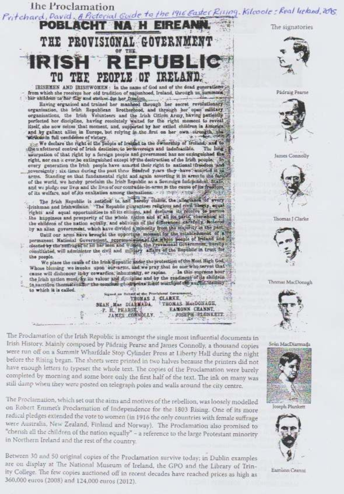 The Proclamation of the Irish Republic: A Historical Overview - Studocu