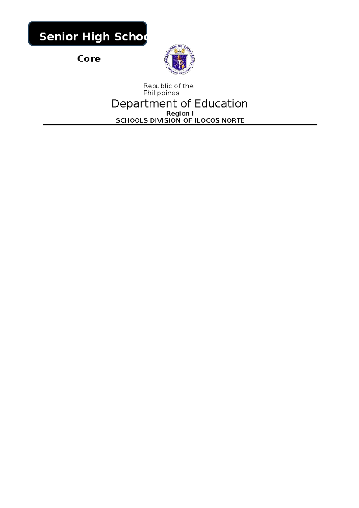 Finalized CORE Reading and Writing Skills Q3 Mod 1: Patterns of Written ...