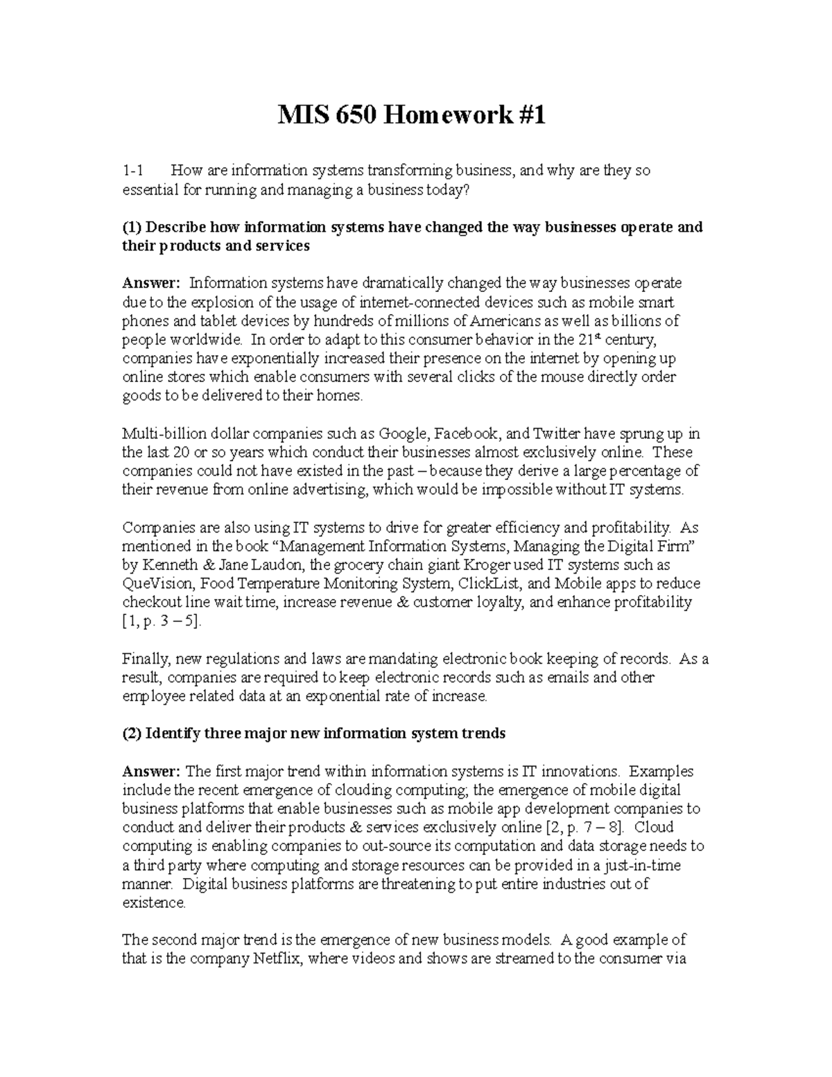 How Are Information Systems Transforming Business And Why Are They So Essential For Running And