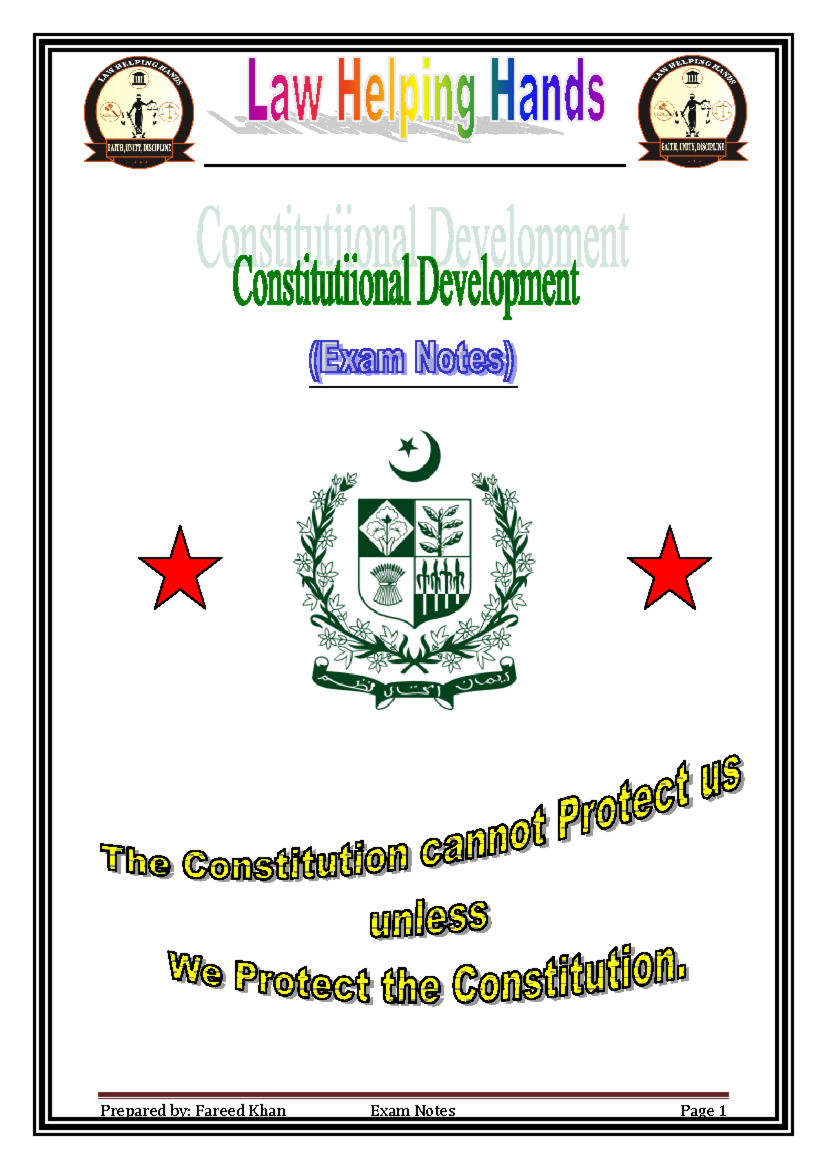 Constitutional Development in Pakistan: Key Legislative Frameworks ...