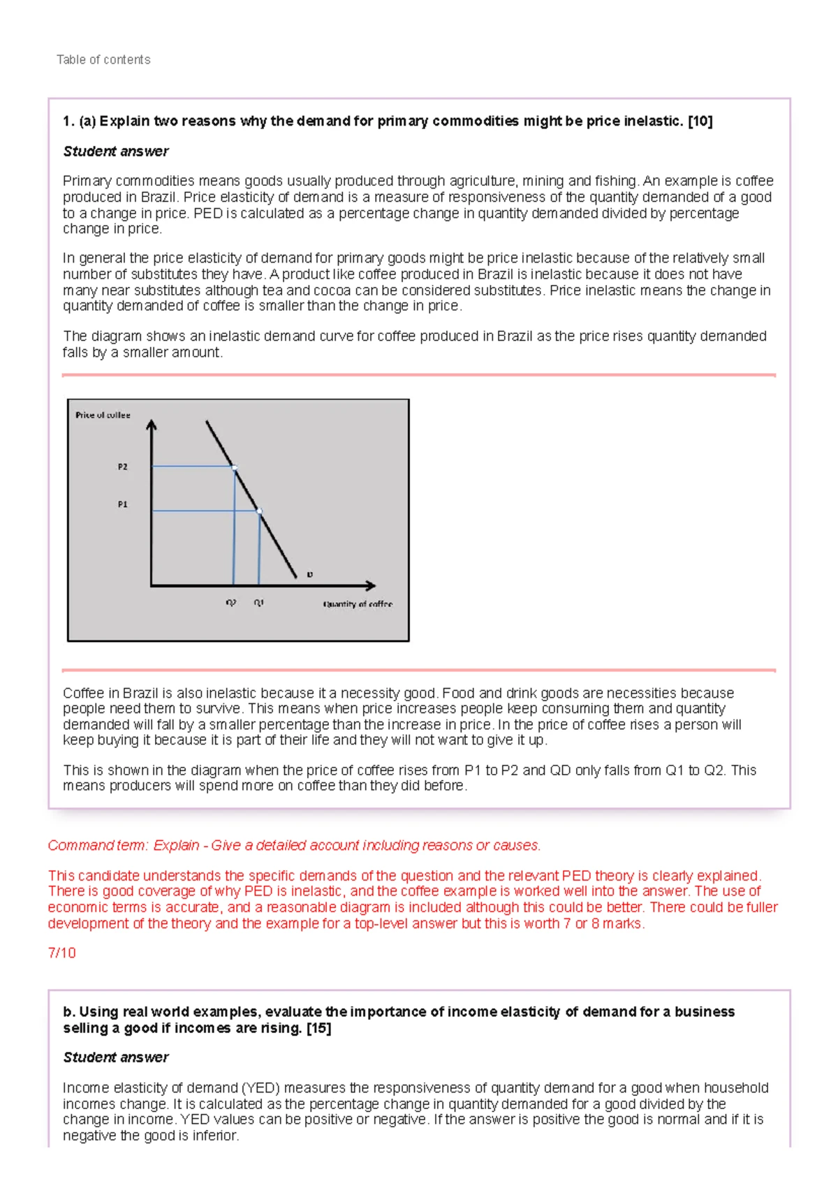 IB Economics Paper 1: Demand & Supply Factors in Food Price Dynamics ...