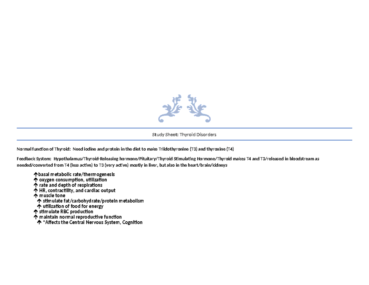 Management and Nursing Care for Hyperthyroidism and Thyroid Disorders ...