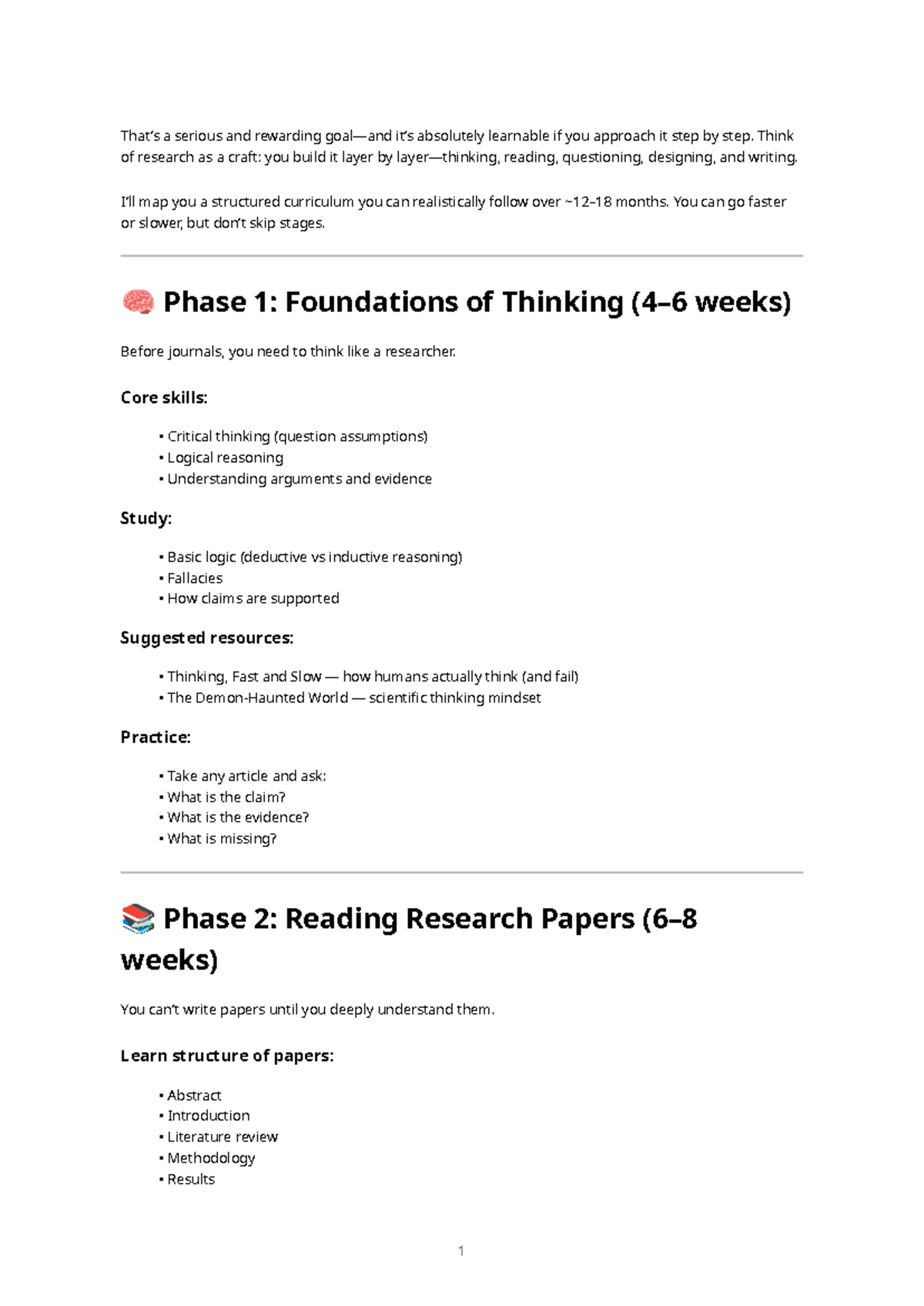 Research Curriculum: A Step-by-Step Guide to Mastering Research Skills ...