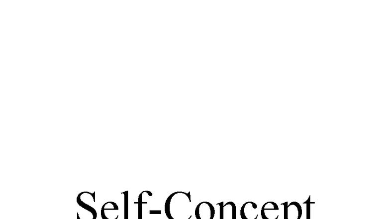 Experiment 3 - Self Concept Questionnaire - Self-Concept Questionnaire ...
