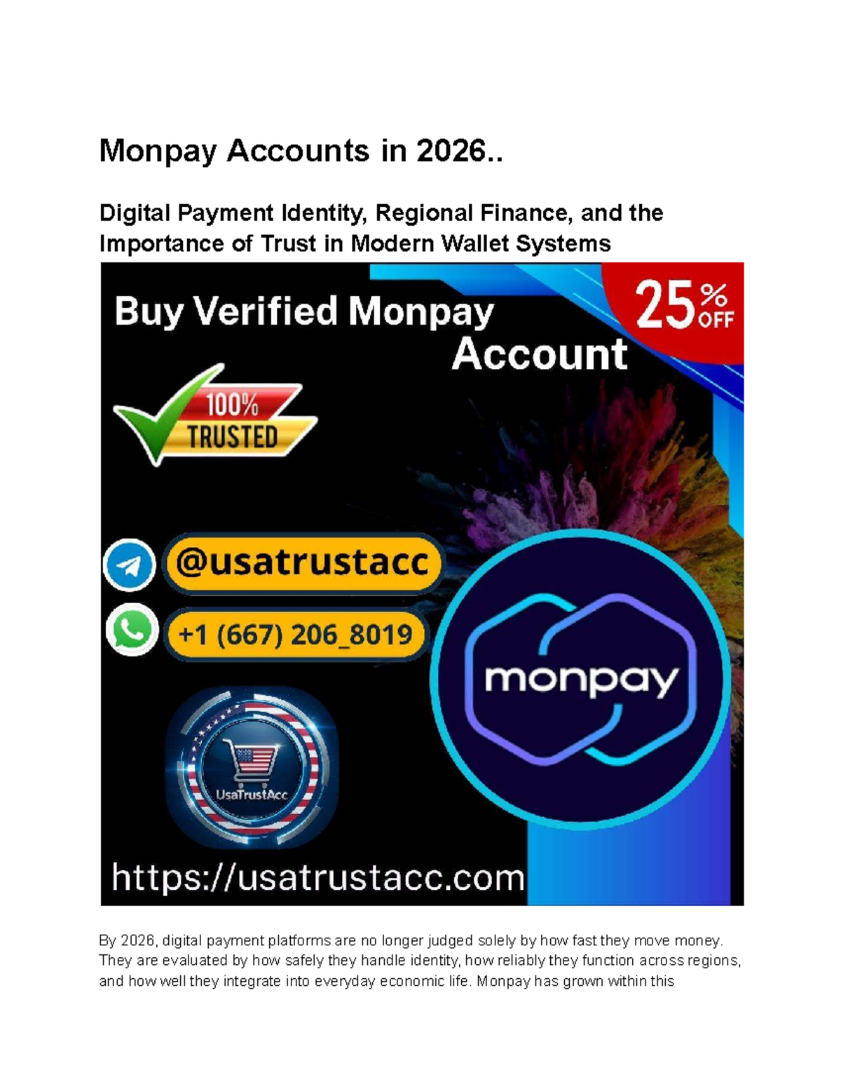 Monpay Account Verification Guide: Trust in Digital Payments 2026 - Studocu
