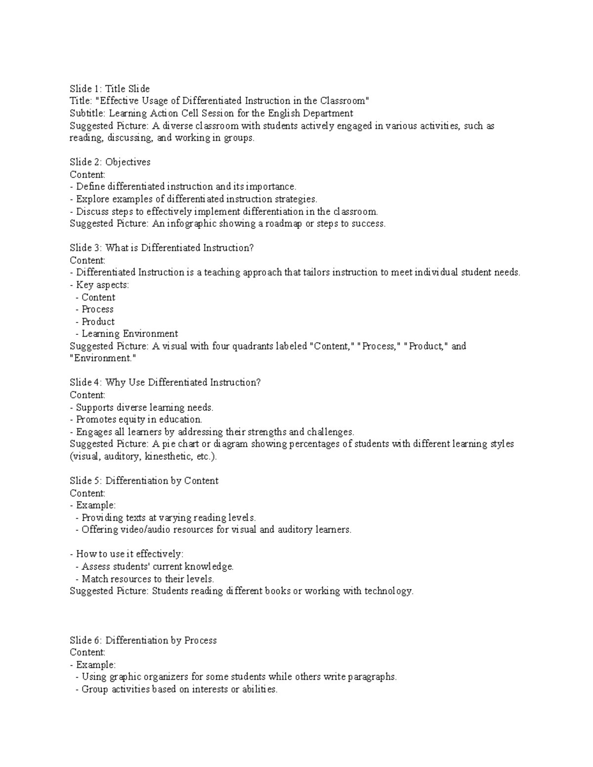 PPT: Effective Differentiated Instruction Strategies for the Classroom ...