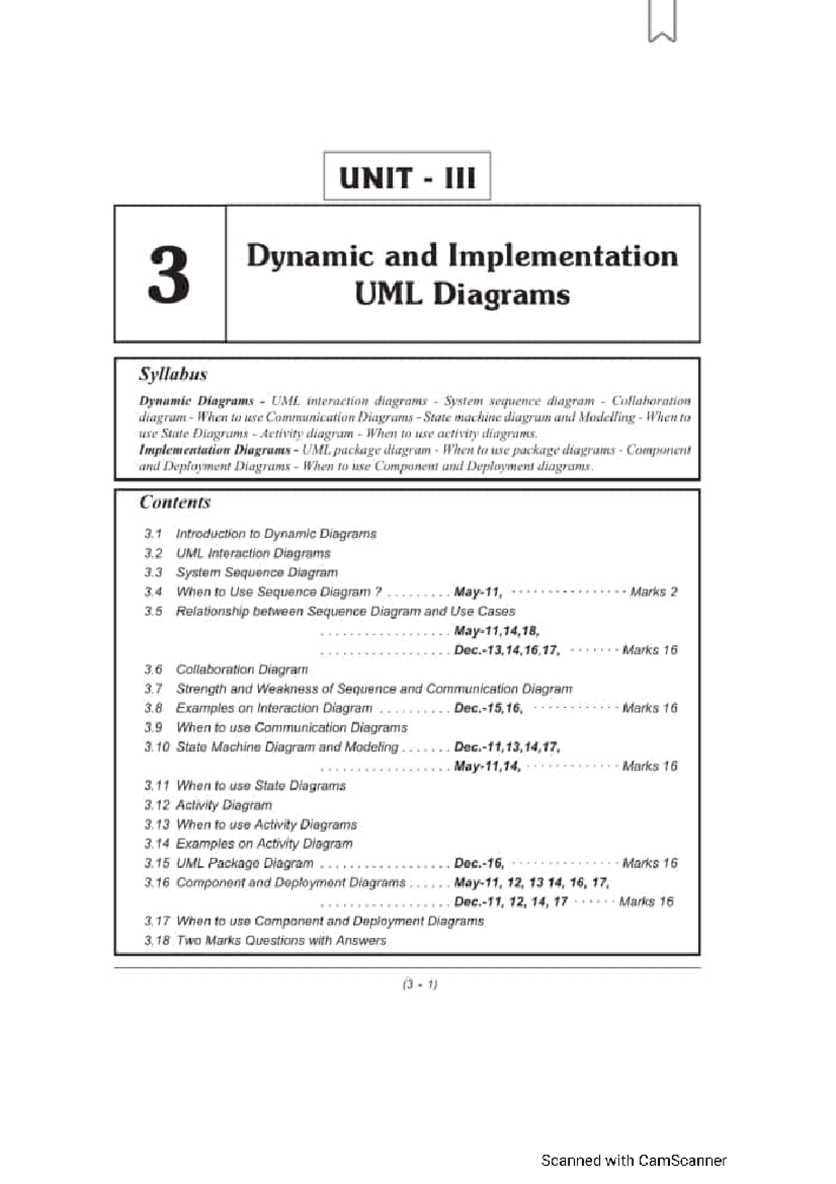 OOAD 3 - Dynamic and Implementation UML Diagrams Notes - Studocu