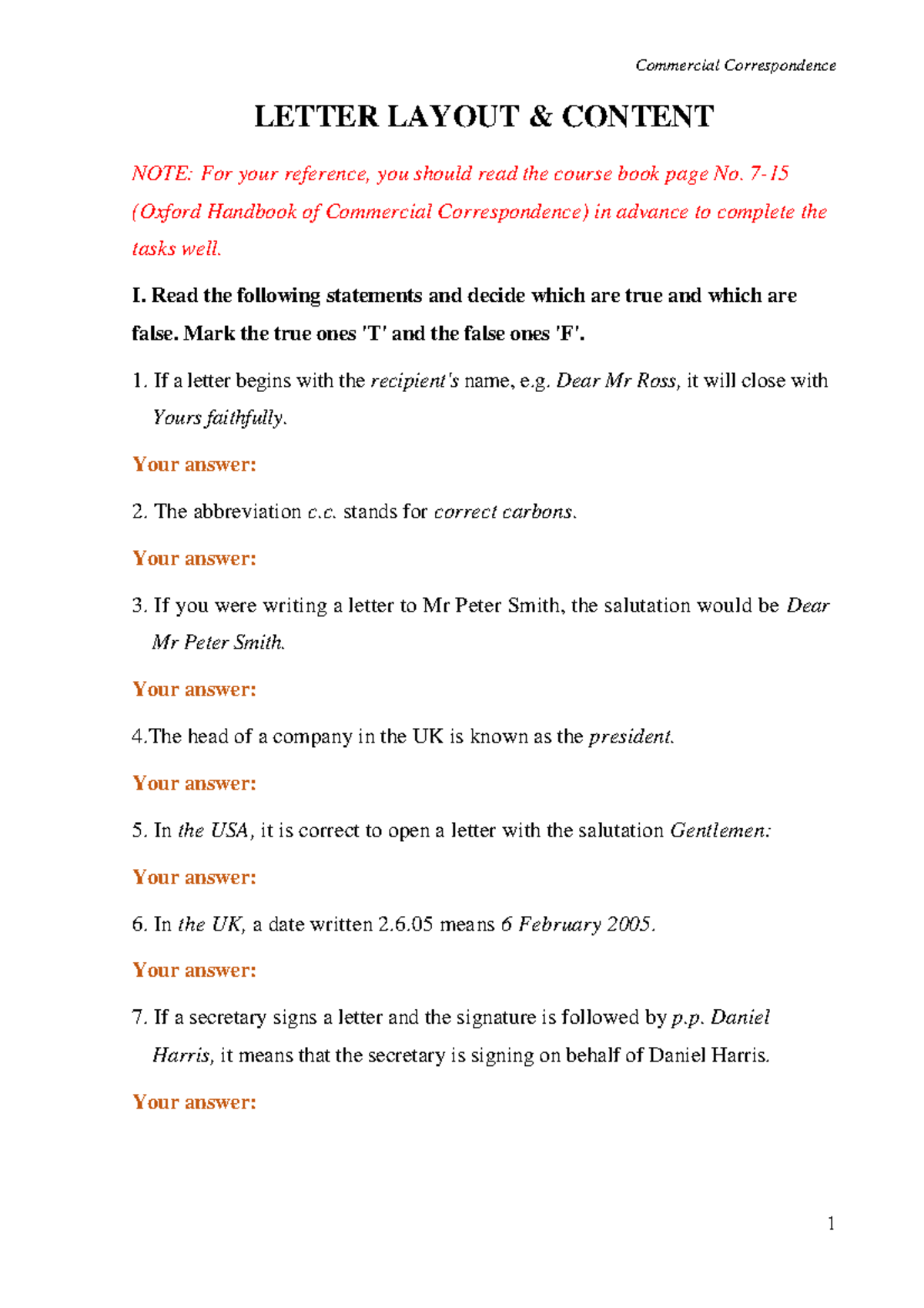 SS2 Letter Layout & Content Analysis Guide - Studocu