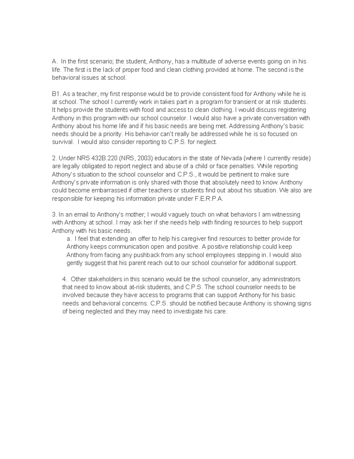 D090 Task 4 - Addressing Student Neglect and Support Strategies - Studocu