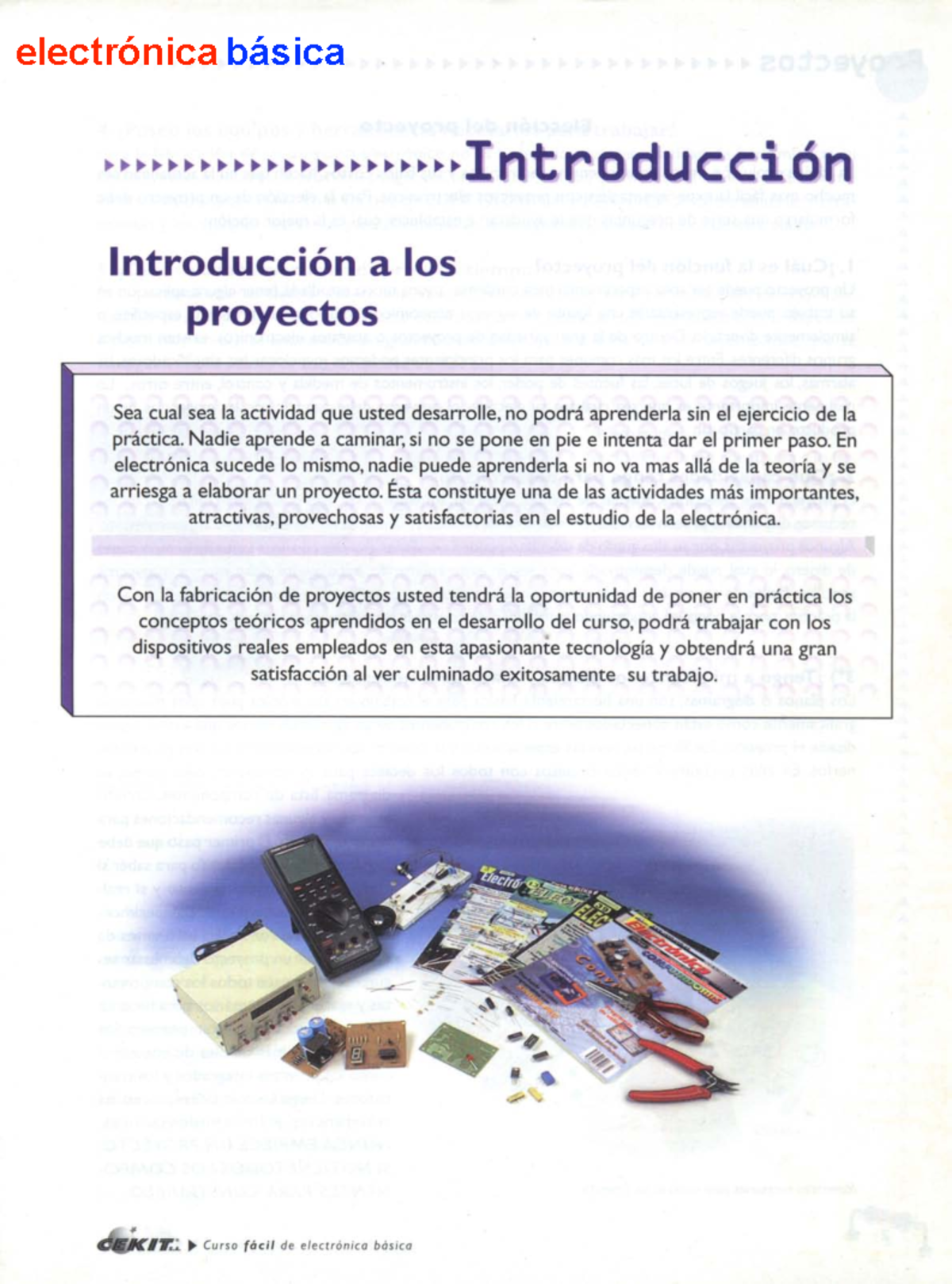 Parte 4 - Proyectos Electrónicos - Introduccion a la electronica - Studocu