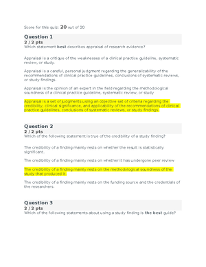 Week 6 Knowledge Check - Week 6 Knowledge Check Instructions 10 ...