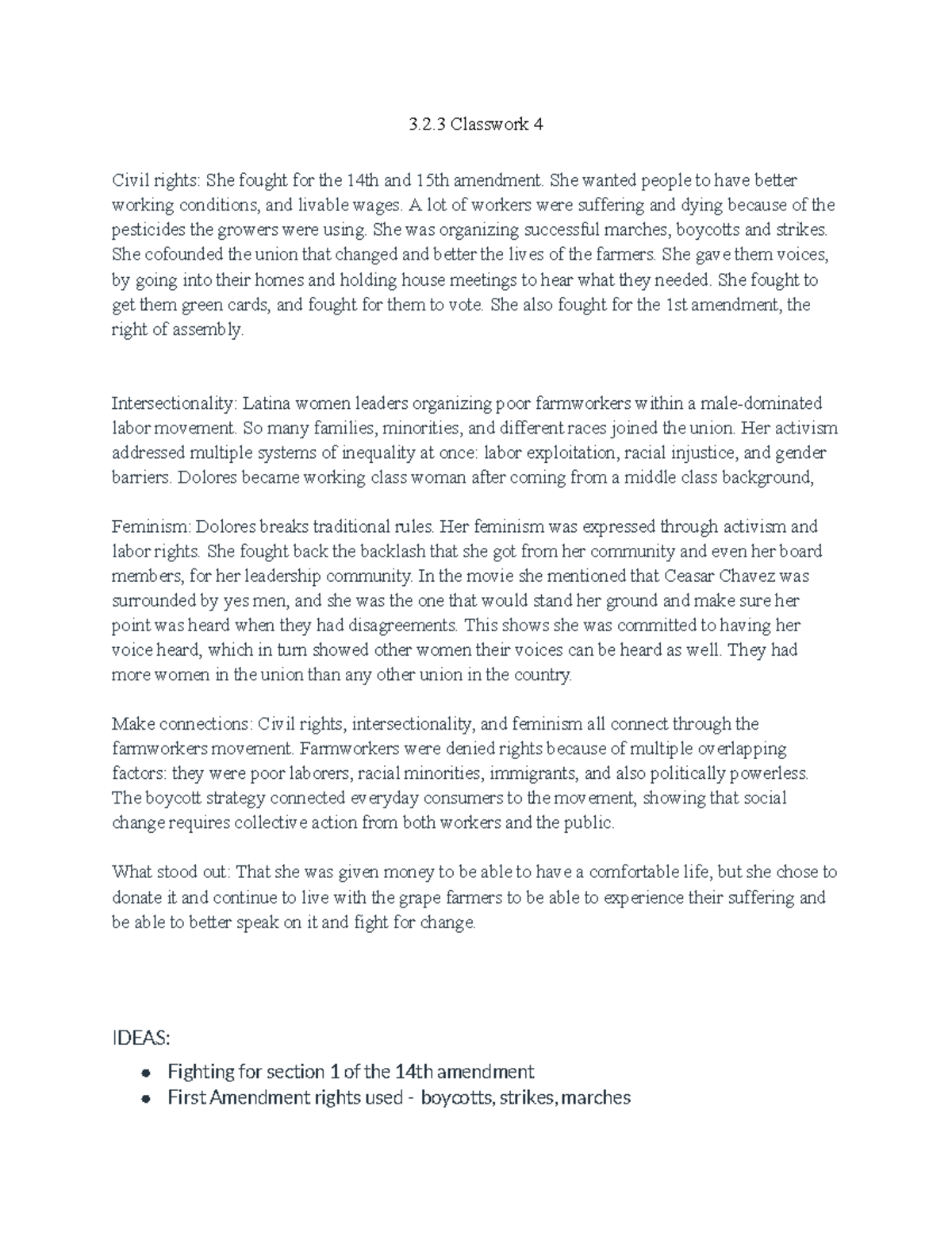 3.2.3 Classwork 4: Dolores Huerta's Fight for Civil Rights and Labor ...