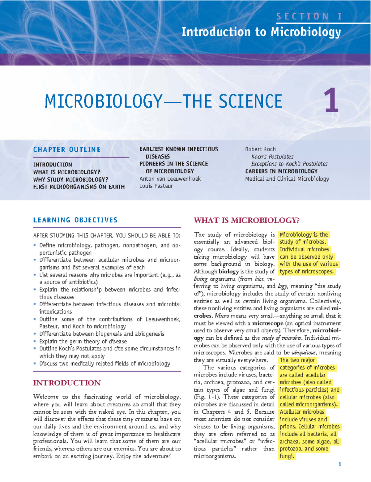 SCIENCE 101: Introduction to Microbiology - Chapter Overview - Studocu