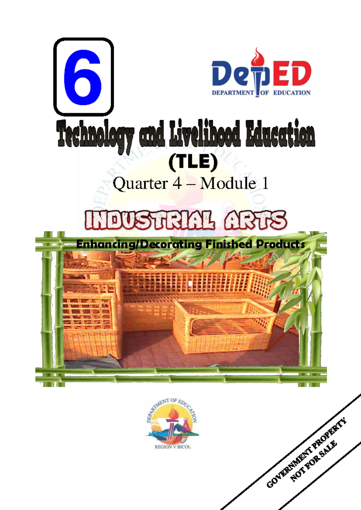 (TLE) Grade 6 Quarter 4 Module 1: Enhancing Finished Products in ...