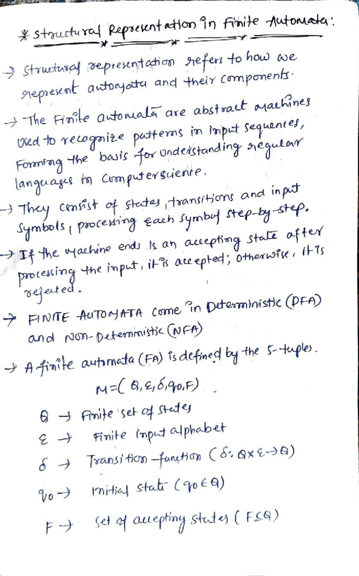ATCD 101: Structural Representation in Finite Automata - Units 1-3 ...