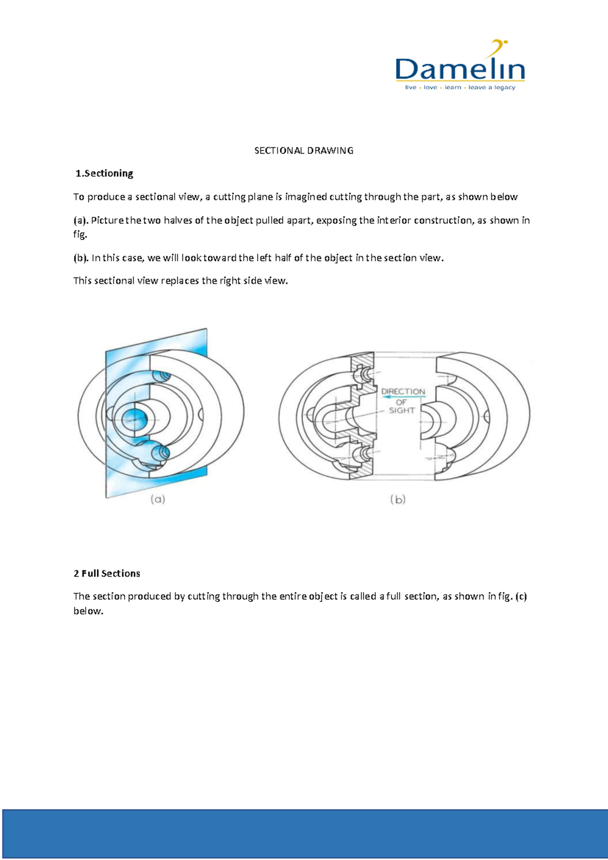 Sectional Drawing Notes: Key Concepts and Techniques Explained - Studocu
