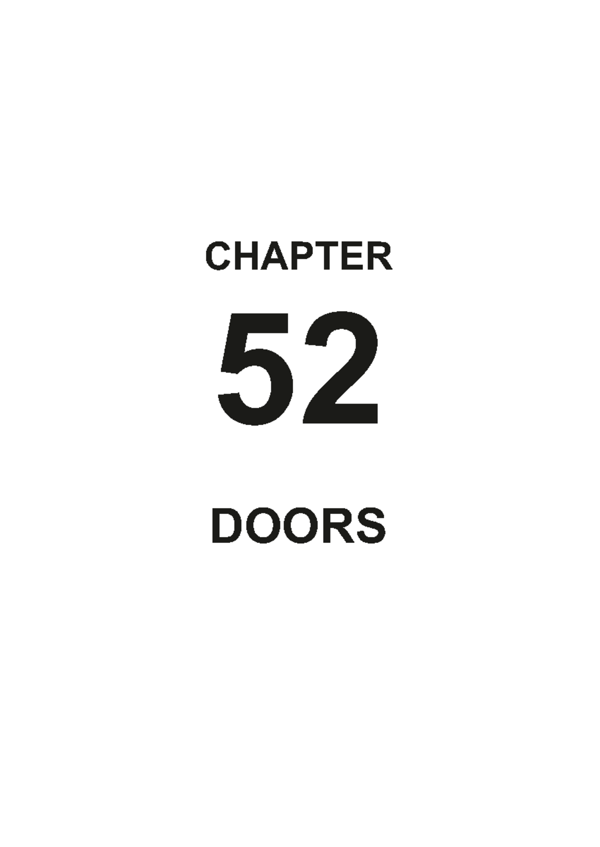 52 082 - CHAPTER 52 DOORS PJW 52-60 TASKS (cont) 298 BLANK 202 BLANK ...