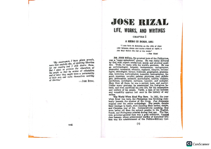 Rizal Handouts (Chap 14-15) - CHAPTER 14 Rizal in America Belgic The ...