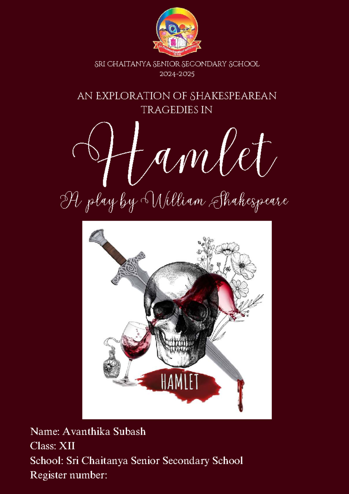 English Project: An Exploration of Shakespeare's Hamlet (Class XII ...