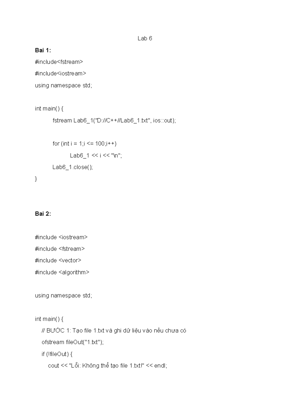 Lab 6: C++ File Handling and Student Management Techniques - Studocu