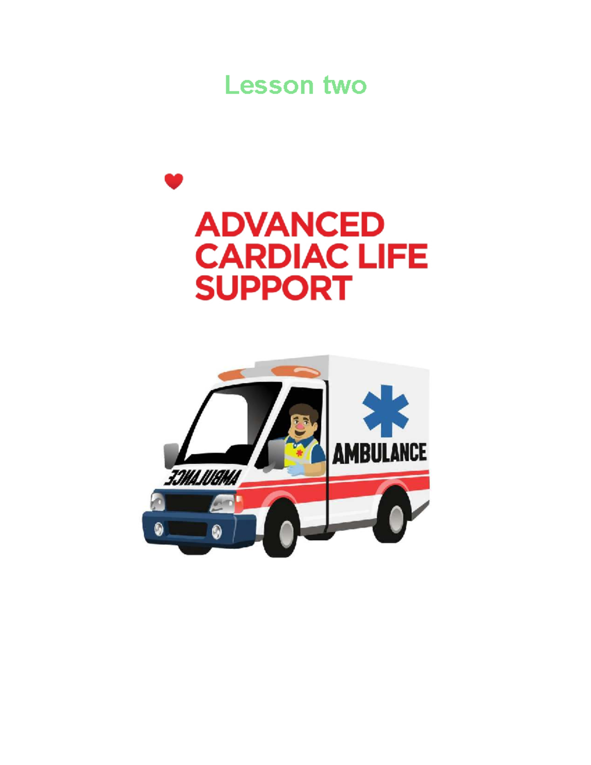 EMT ACLS Lesson 2: Understanding Normal Heart Anatomy & Rhythms - Studocu