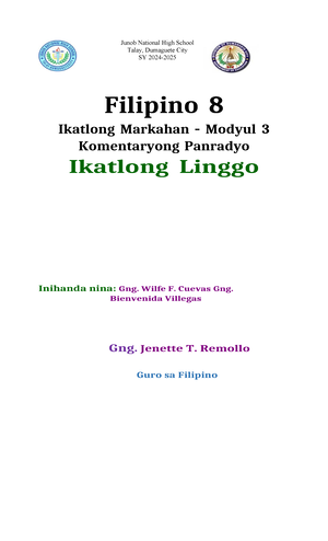 Lesson plan pabula - Mala- Masusing Banghay Aralin sa Baitang 9 I ...