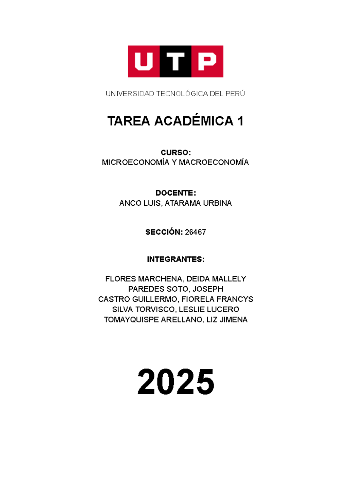 TA1: Introducción a Micro y Macroeconomía - Principios Básicos - Studocu