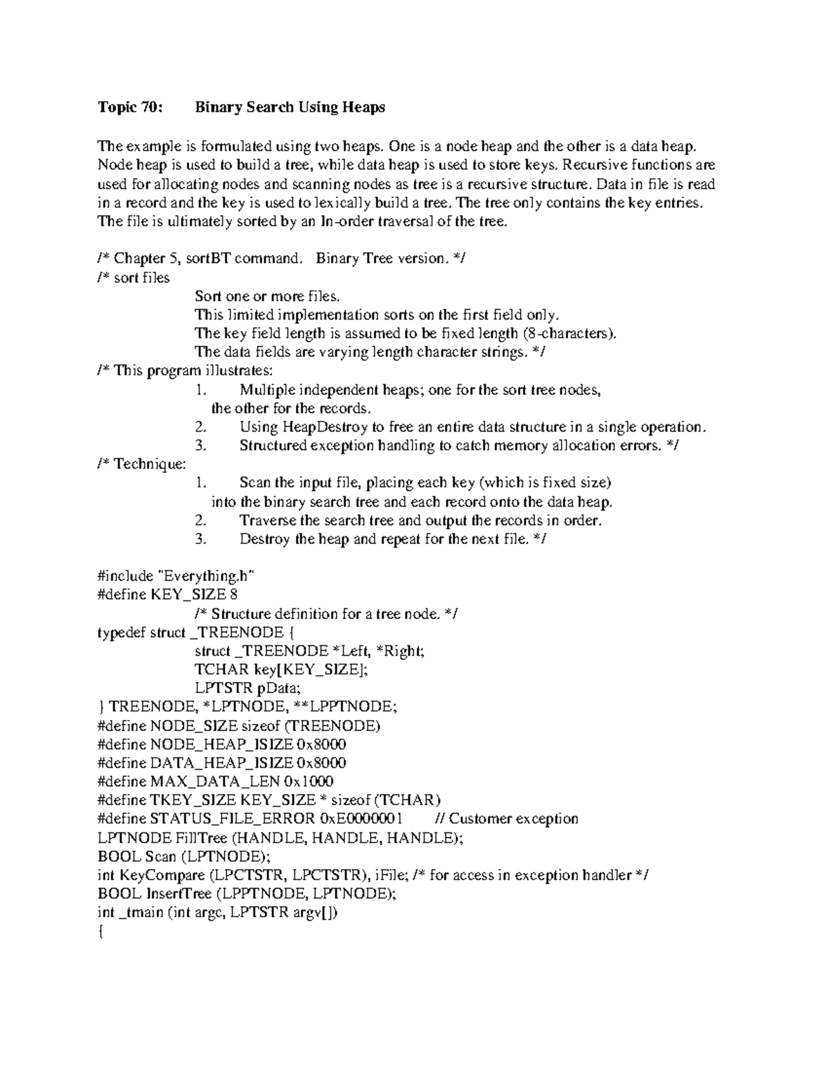 Cs609 final term handouts - Topic 70: Binary Search Using Heaps The ...