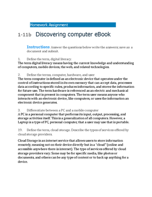 DC Chapter 1 Problem Solving - Discovering Computers Chapter 1 DISCOVERING COMPUTERS EBOOK ...