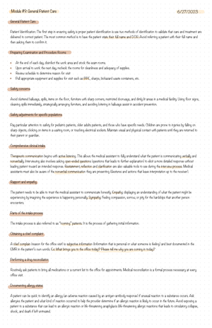 NHA Notes Module 9 Pt 3 - Pulse oximetry (oxygen saturation) Although ...