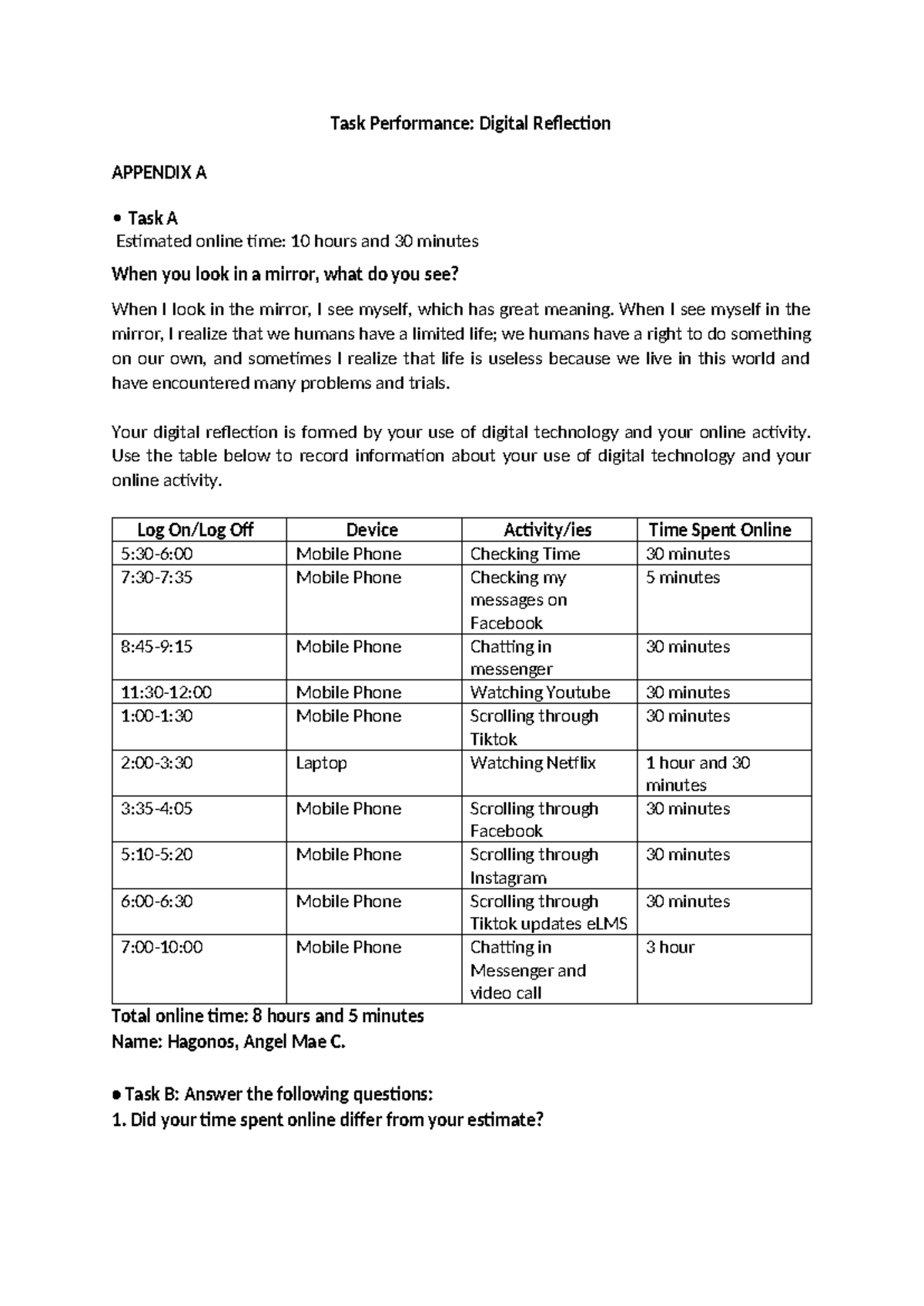 07 Task Performance 1(Pre-final STS) - Task Performance: Digital ...