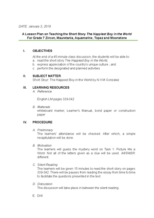 7E Detailed Lesson Plan for Force Grade 7 - 7E Detailed Lesson Plan for ...