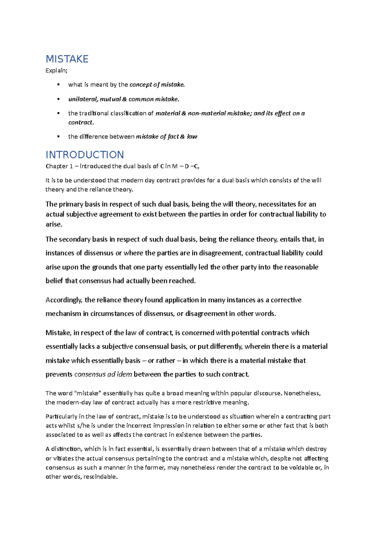 CNT301 Study Notes - CHAPTER 6 FORMALITIES General Rule and Exceptions ...