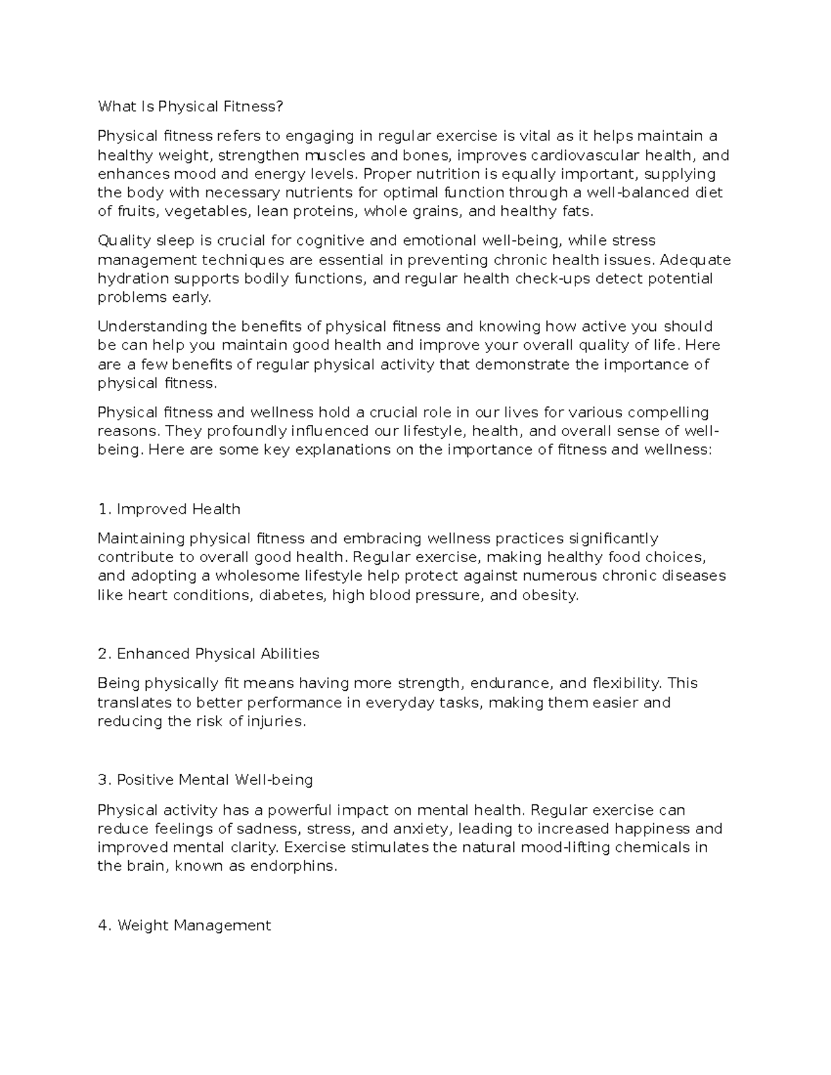 Why Is Physical Activity So Important for Health and Well-Being? - What ...