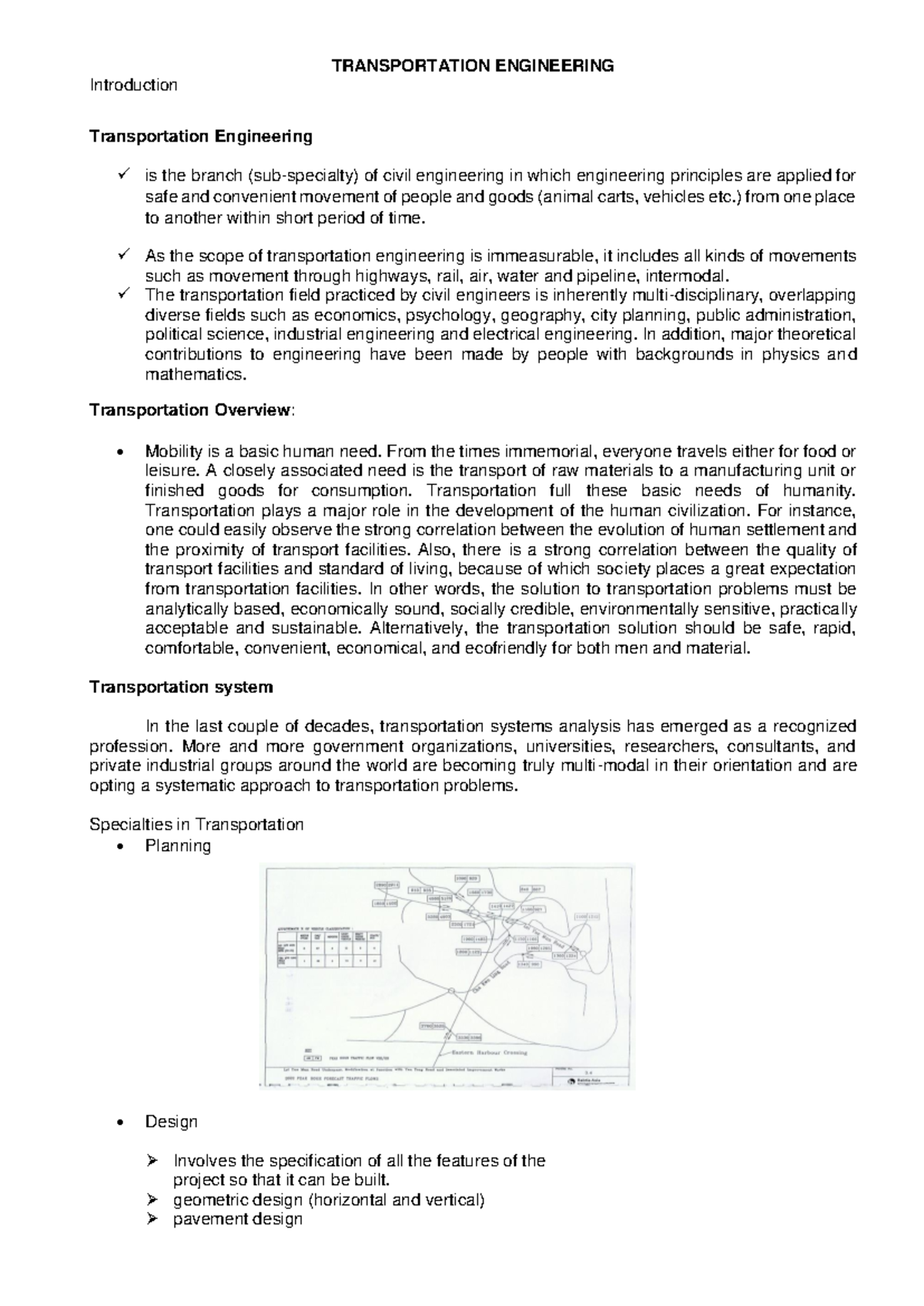 Introduction-1 - mathematics - TRANSPORTATION ENGINEERING Introduction ...