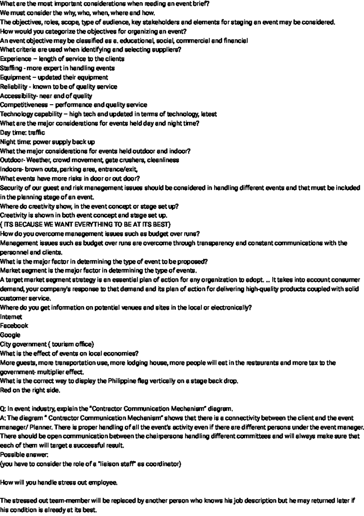 Event Management Considerations: Key Factors and Communication ...