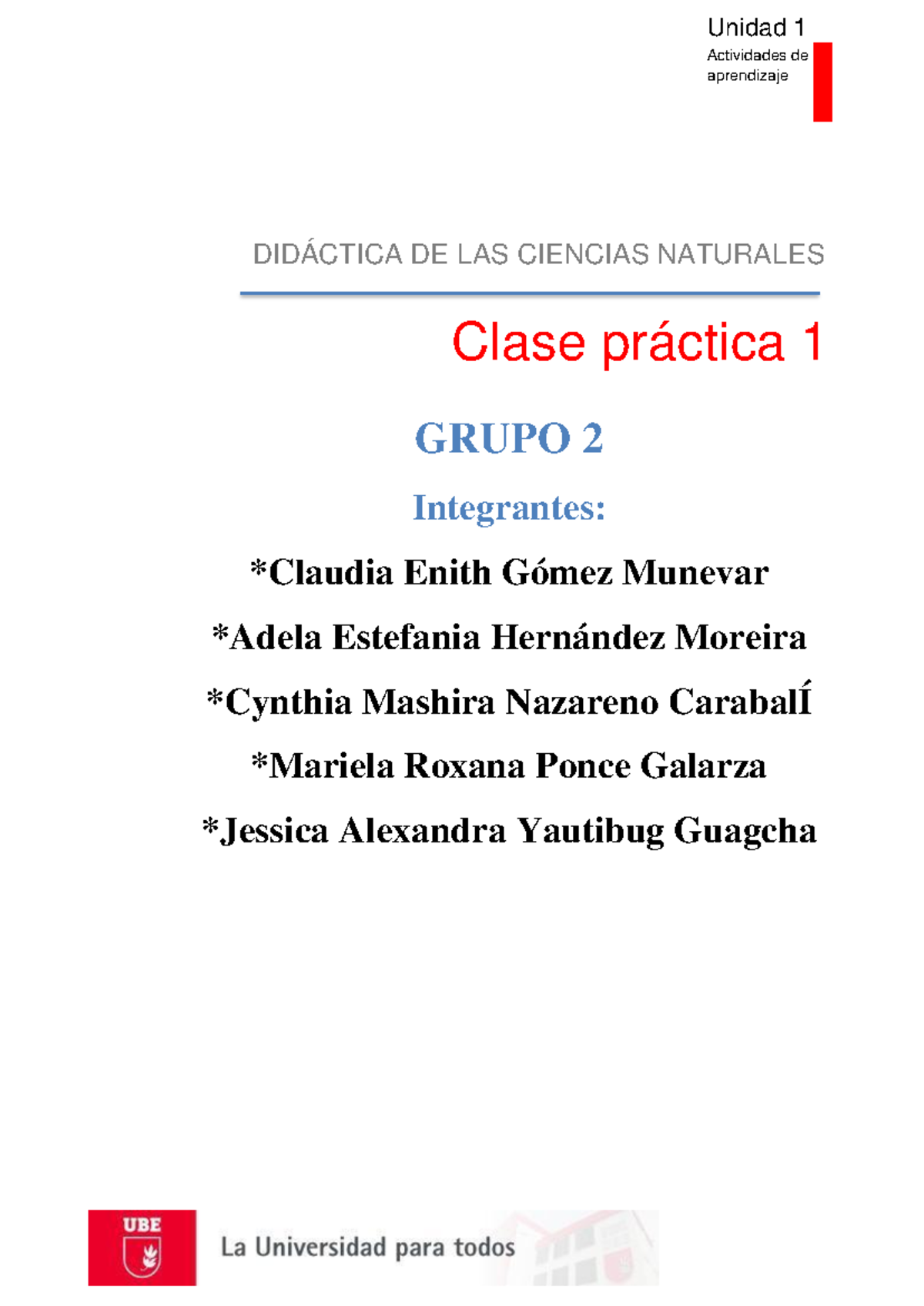 Clase Práctica 1 - Didáctica de Ciencias Naturales: Método Científico ...